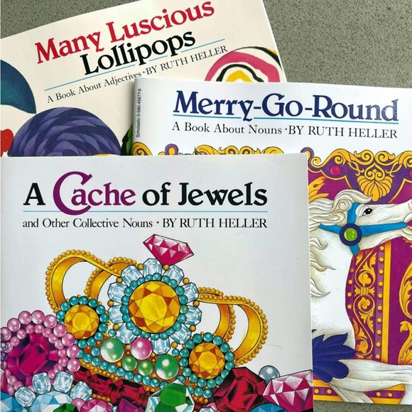 Scholastic | Other | Set Of 3 New Books By Ruth Heller Adjectives Nouns ...